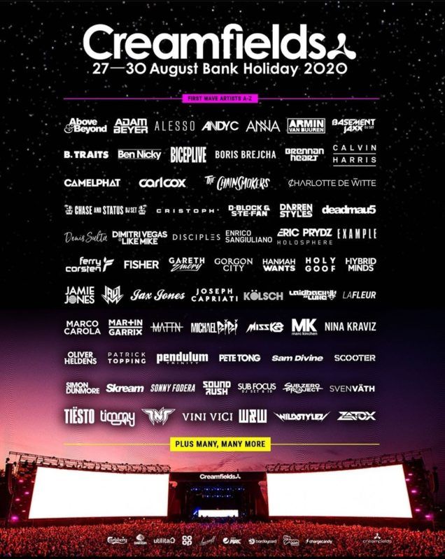 Creamfields 2020: Noticias, cartel y entradas | Wololo Sound