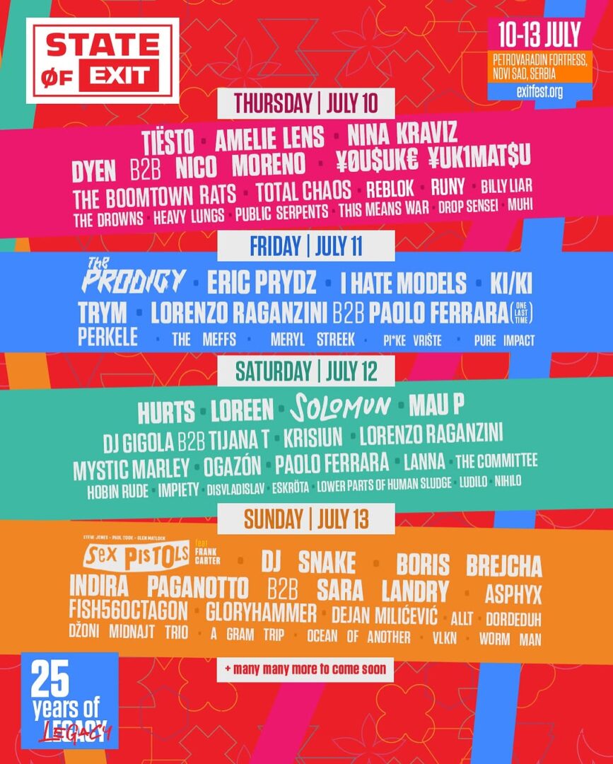 EXIT Festival 2025: Noticias, cartel completo y entradas | Wololo Sound